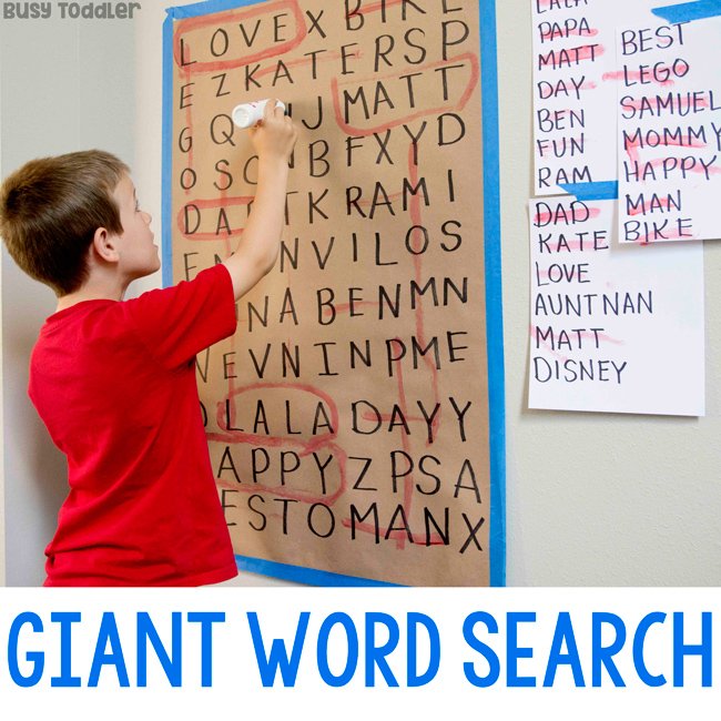 Create A Giant Word Search | Children's Author – Maria Bostian